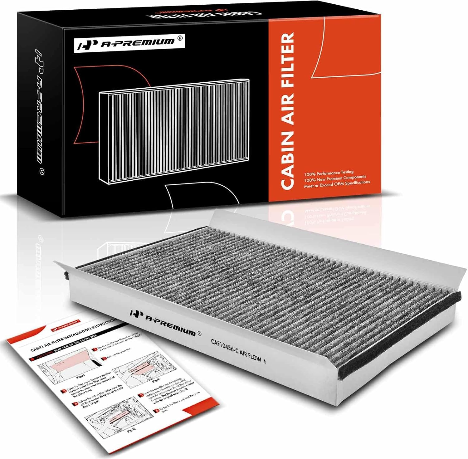 A-Premium Cabin Air Filter with Activated Carbon Compatible with ...