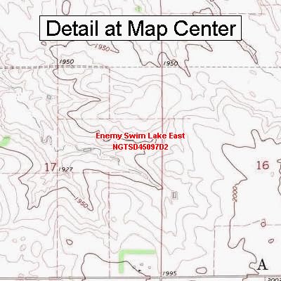 Amazon.com: USGS Topographic Quadrangle Map - Enemy Swim Lake East ...