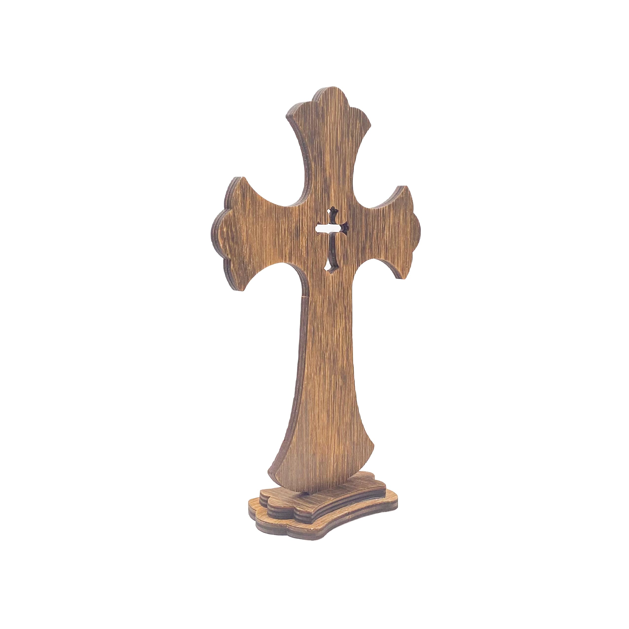 Snapklik.com : 9 Inch 12 Pack Brown Wood Standing Crosses Wooden ...