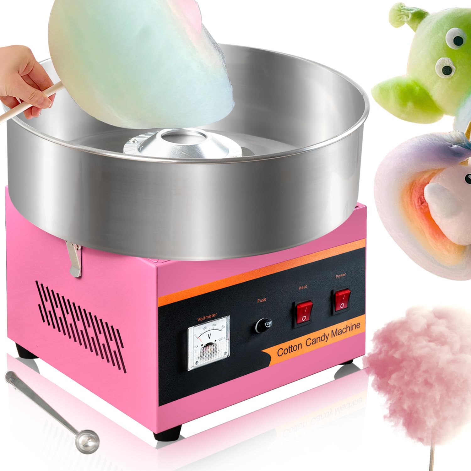 Amazon.com: Cotton Candy Machine Commercial, 1000W Cotton Candy Maker ...