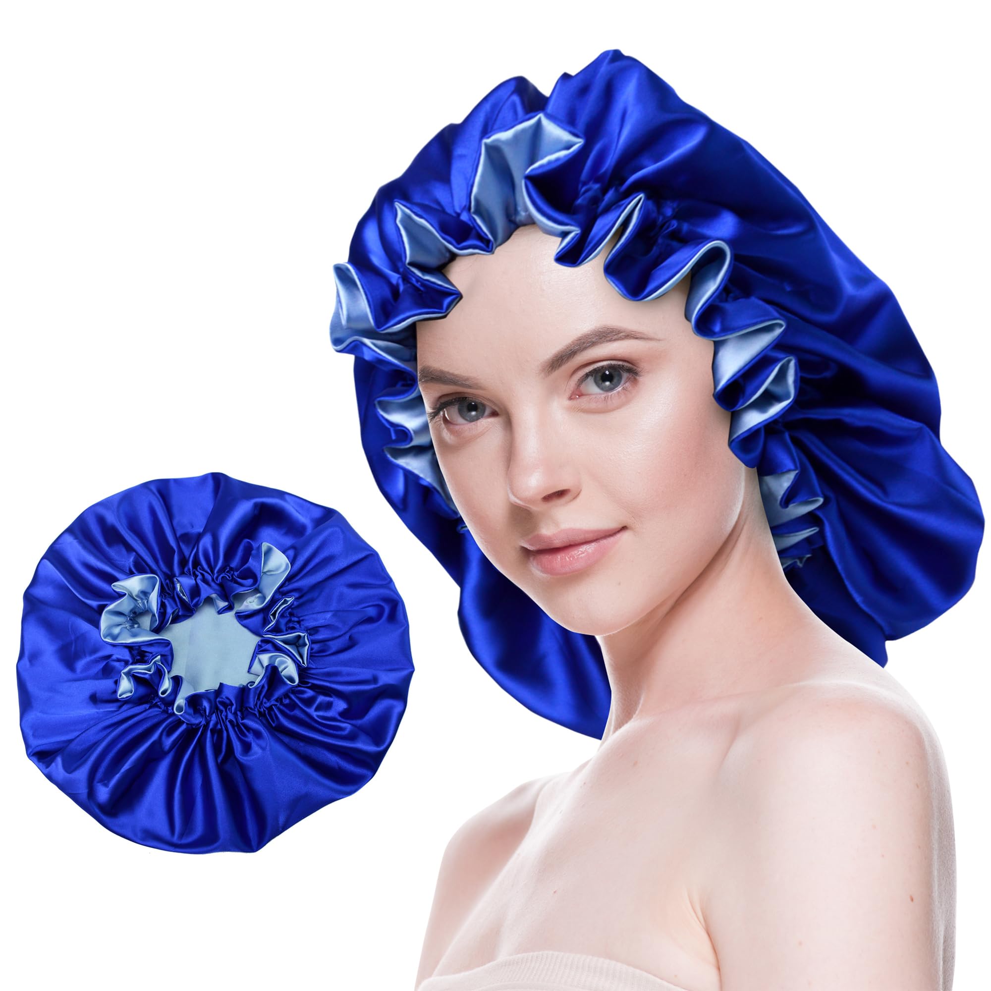 Amazon.com : Beutyme Silk Bonnet for Sleeping Satin Bonnets Double ...