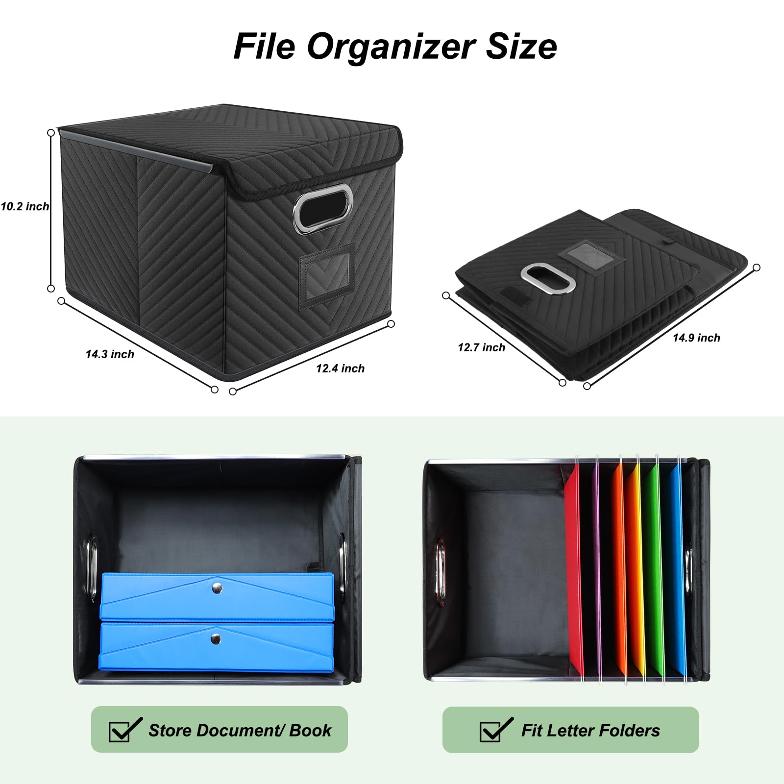 Snapklik.com : Deosk File Organizer Box