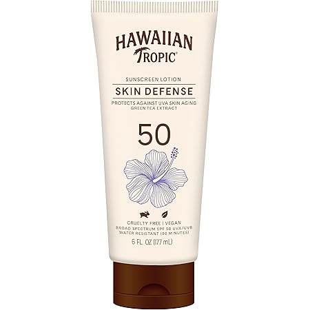 Amazon.com: Hawaiian Tropic Antioxidant Sunscreen Lotion, SPF 50, 6oz ...
