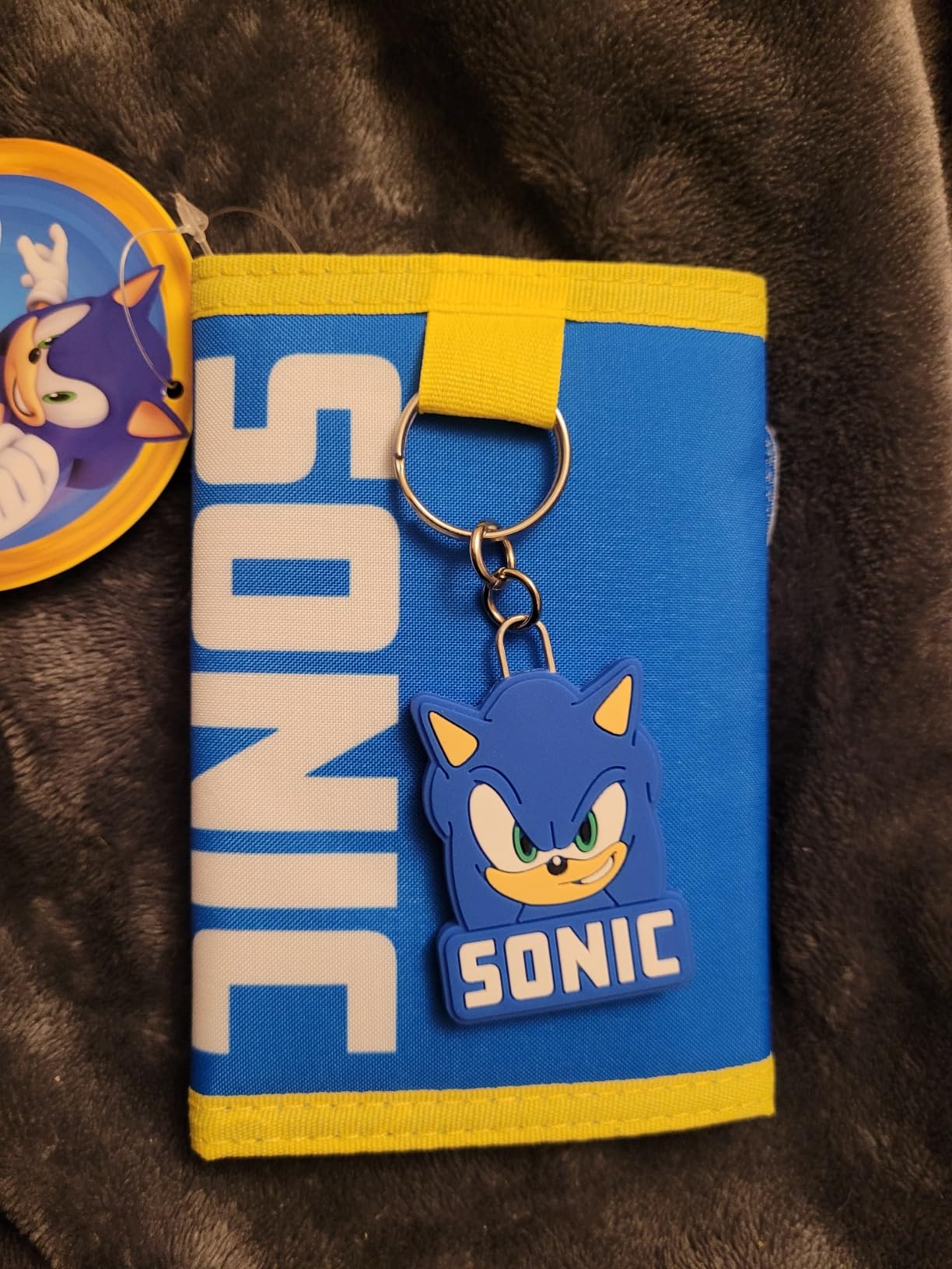 SONIC THE HEDGEHOG Boys Wallet with Keyring for Kids - Card Slots and ...