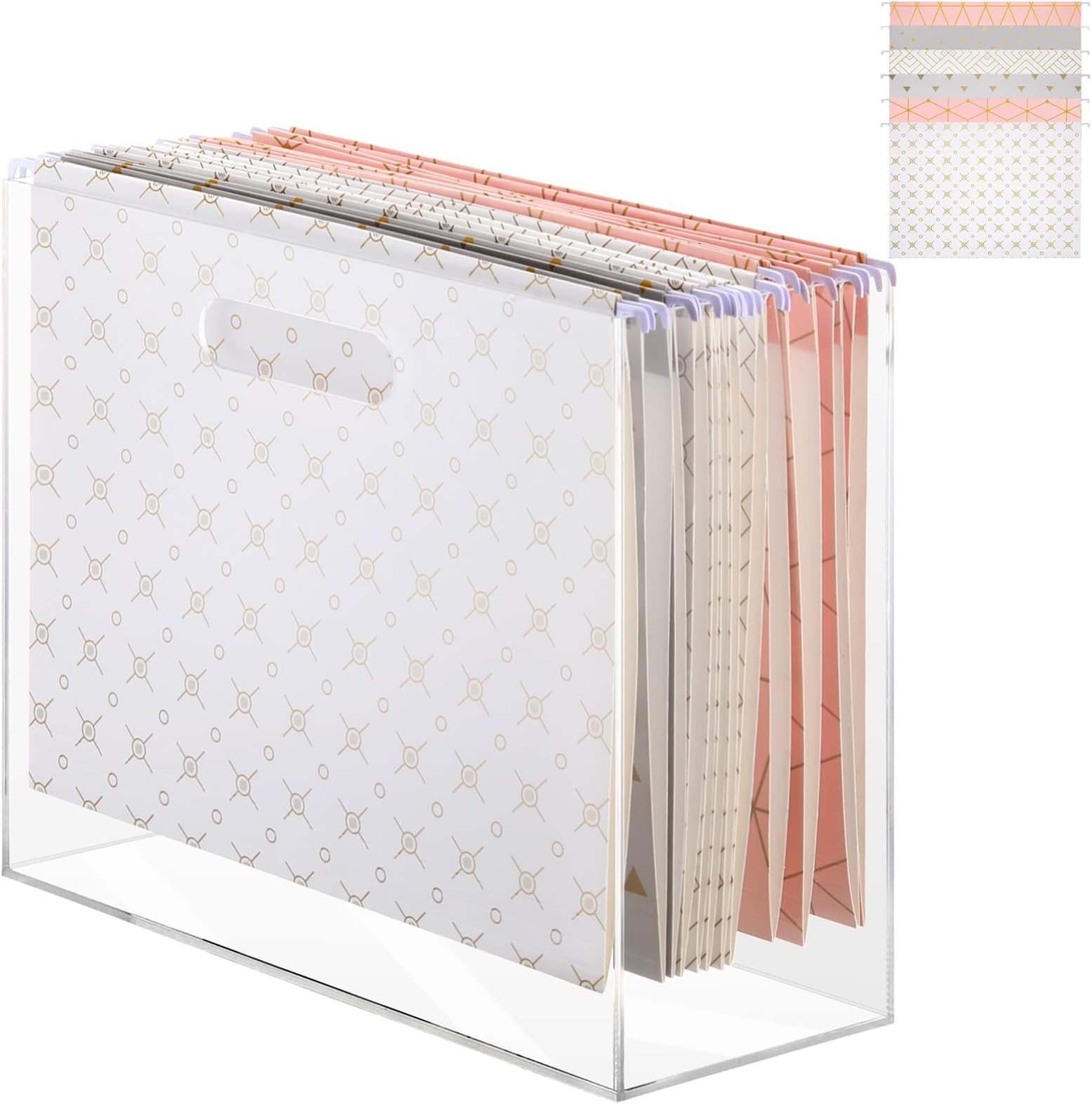 Amazon.com : Estune Acrylic File Folder Organizer, 13-Piece Set with ...