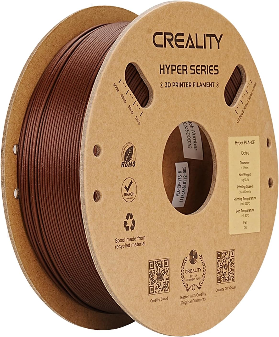 Amazon.com: Creality Carbon Fiber Filament 1.75mm for K1C, 3D Printer ...