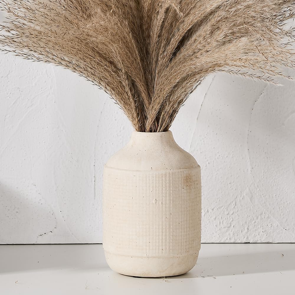 Amazon.com: Gavora 9 3/4" High White with Rust Antique Decorative Vase ...