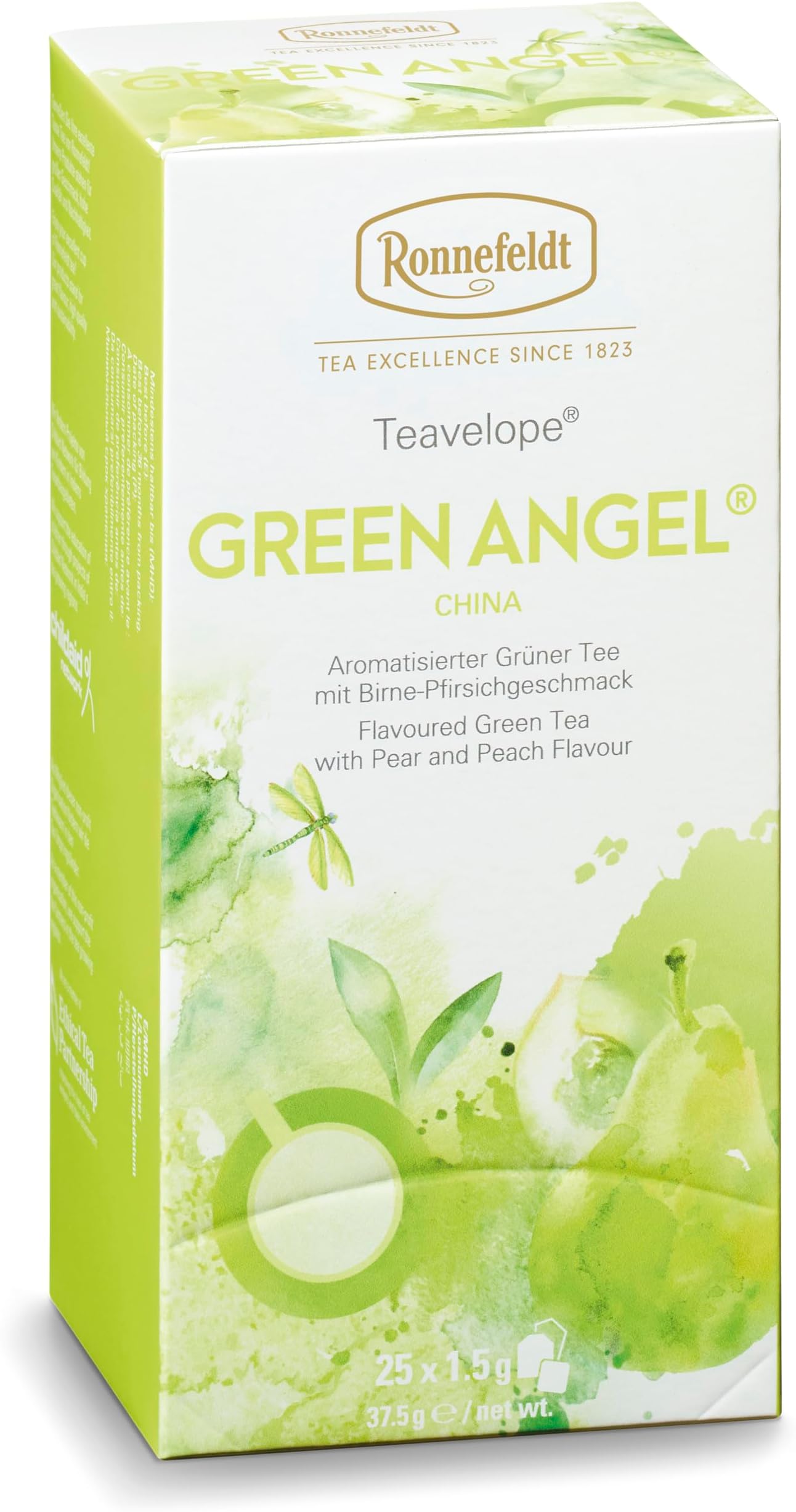 Amazon.com : Ronnefeldt Teavelope Green Angel - Green Tea Bags ...