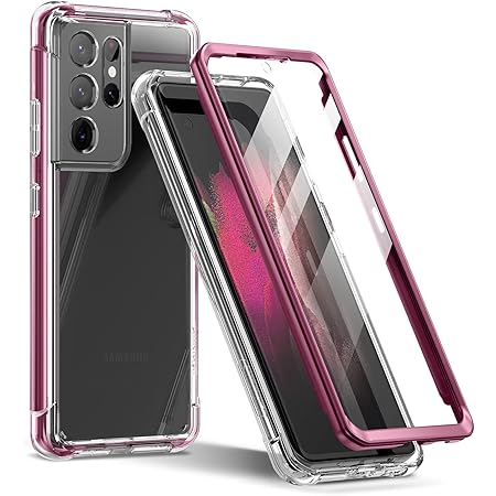 Amazon.com: SURITCH Clear Case for Samsung Galaxy S21 Ultra 5G,[Built ...