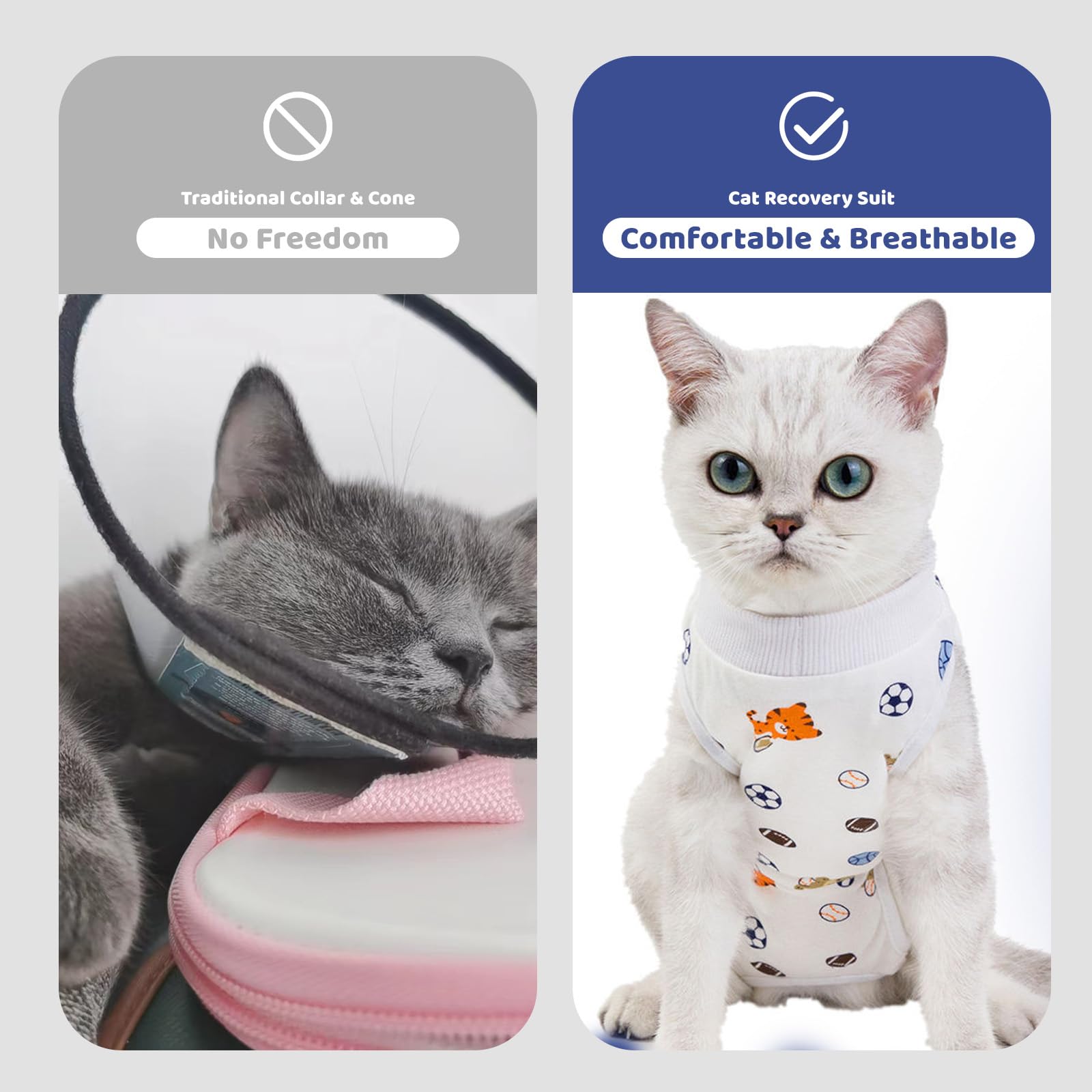 Cat Recovery Suit Cat Surgical Recovery Suit Professional Cat Bodysuit ...