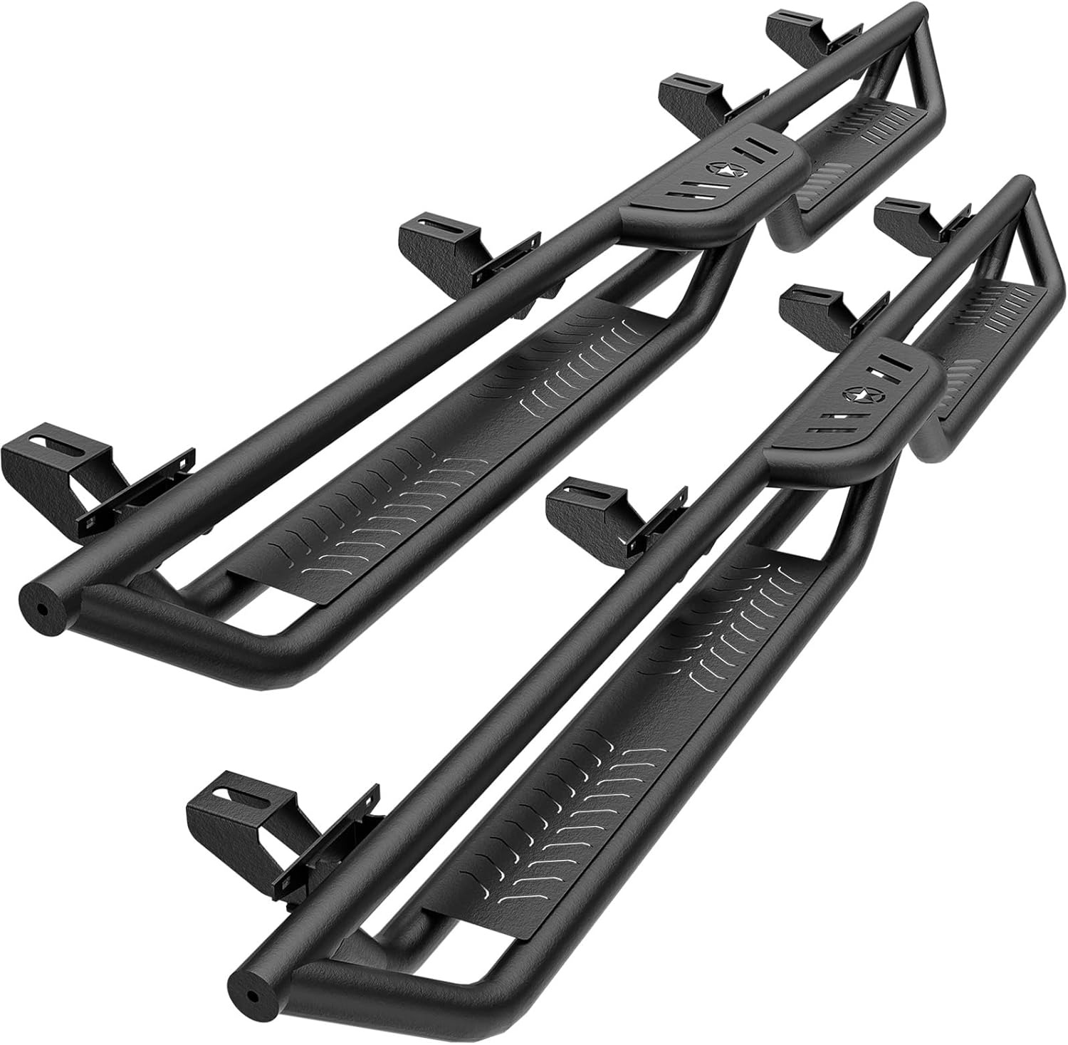 Amazon.com: SOENBOO Gladiator JT Two Stairs Design Running Boards Side ...