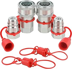 Amazon.com: ANCIMOON 1/2'' Ag ISO 5675 Poppet Pioneer Hydraulic Quick ...