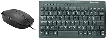 Amazon.in: Buy ZEBRONICS ZEB-K04 Mini Multimedia USB Wired Keyboard ...
