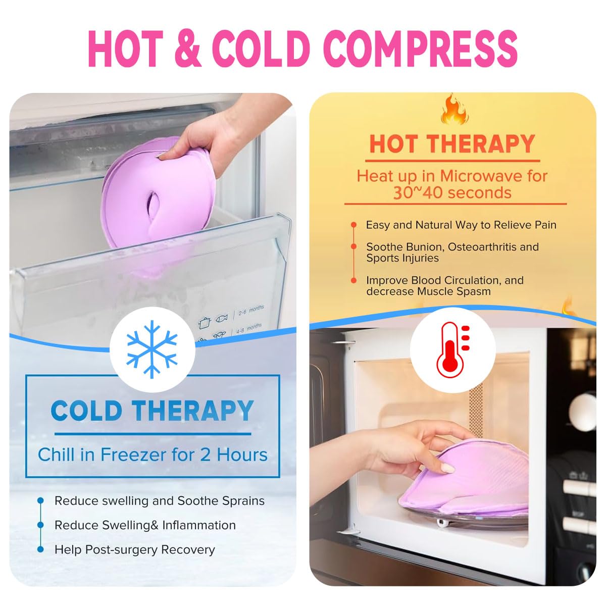 Breast Therapy Pack 2 Hot Cold Breast Heating Pad 6274