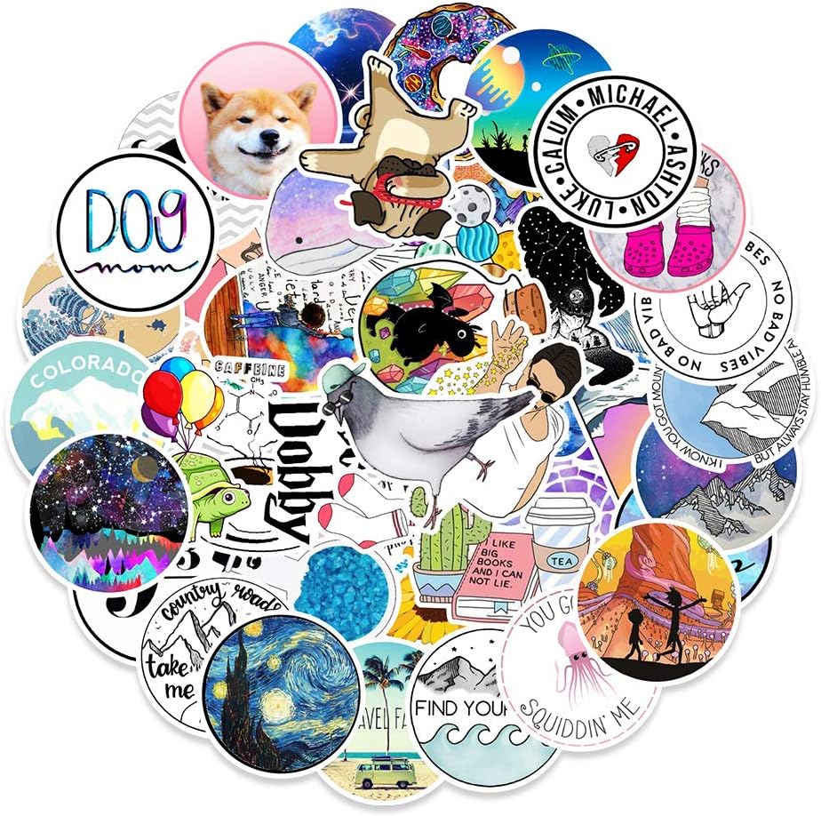 Amazon.com: 100 Pcs VSCO Fashion Women Stickers Lovely Waterproof ...