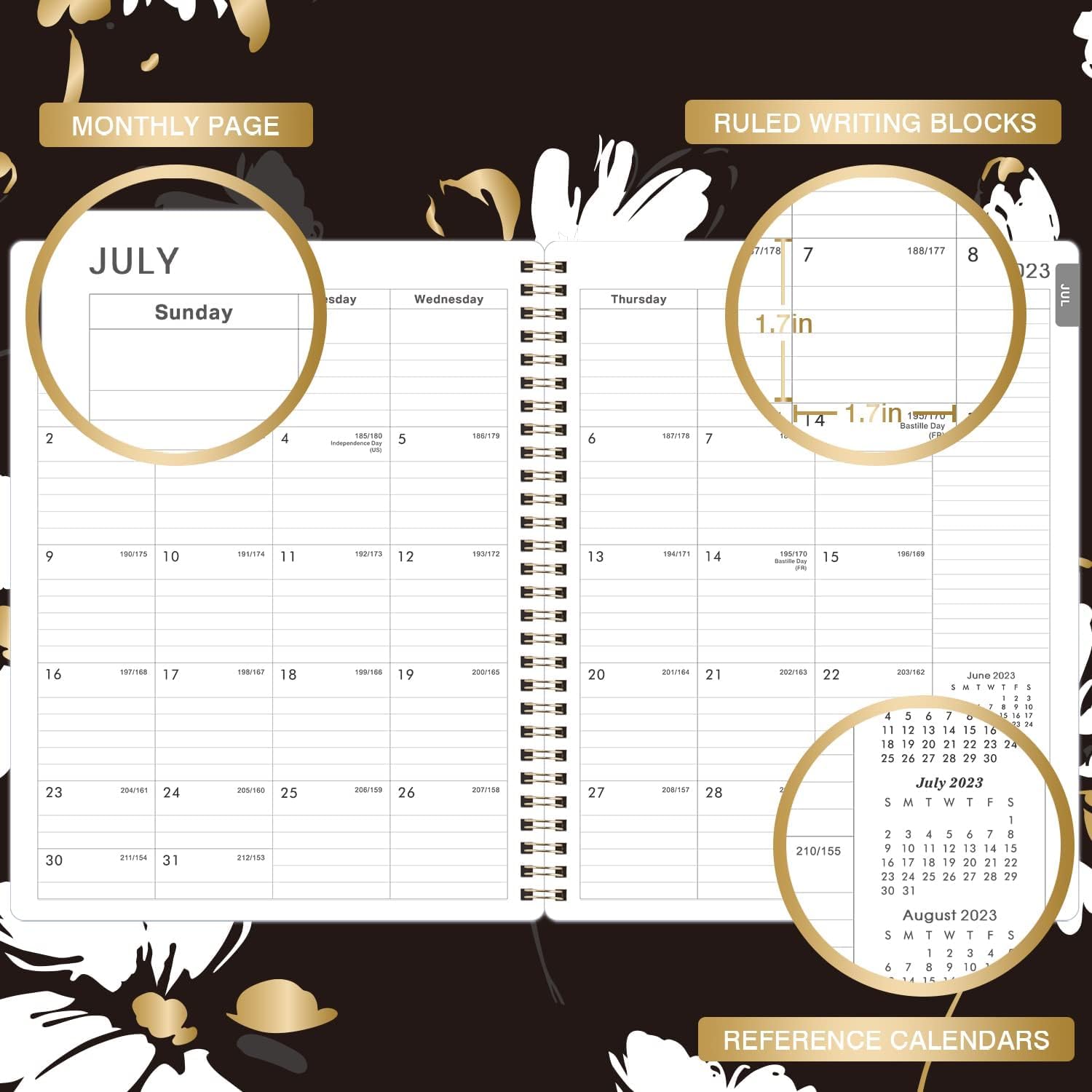 Snapklik.com : 2023-2024 Planner - Weekly Monthly Planner From July ...
