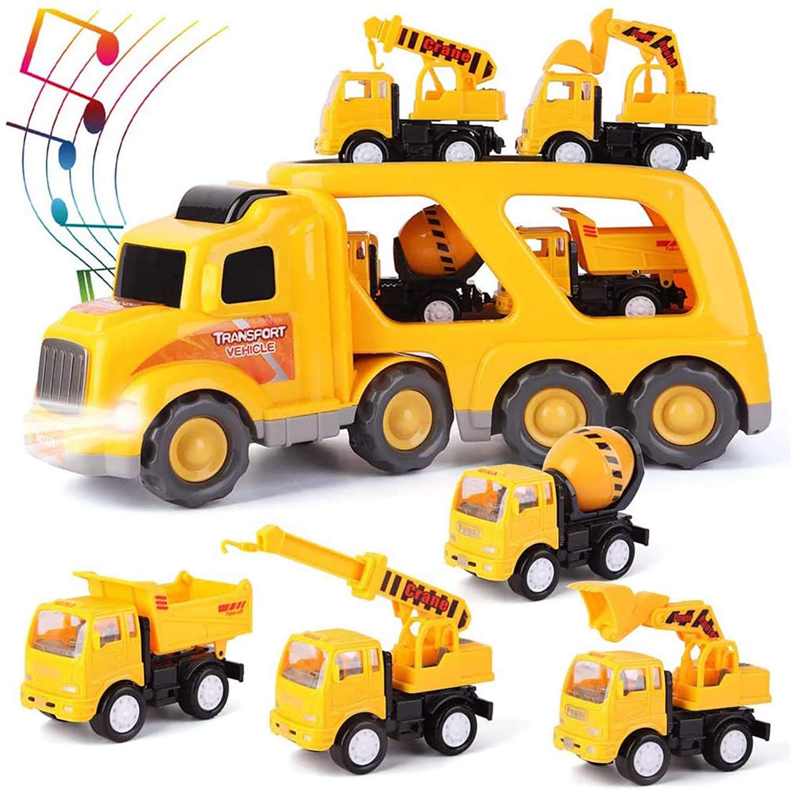 Buy LZH FILTER Construction Truck Set with Sound and Light, Transport ...