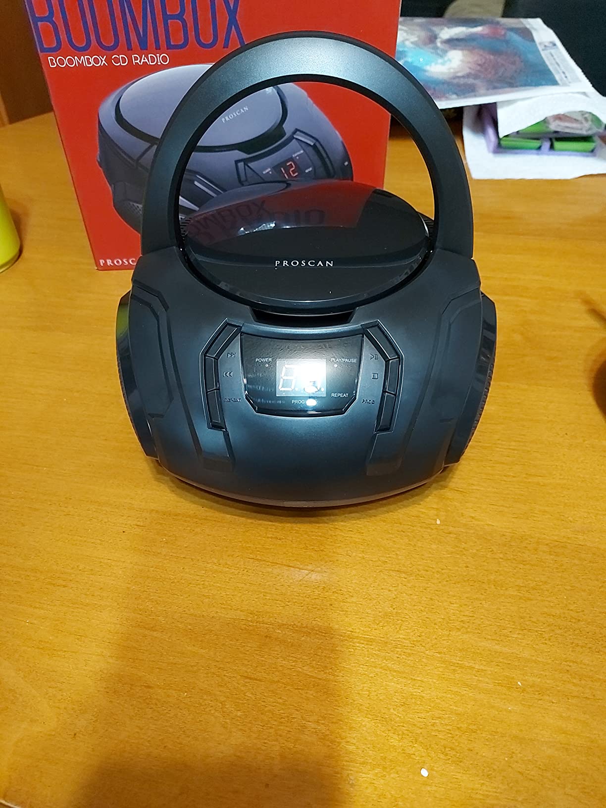 PROSCAN Elite Portable CD Boombox with AM/FM Radio (Black) : Amazon.ca ...