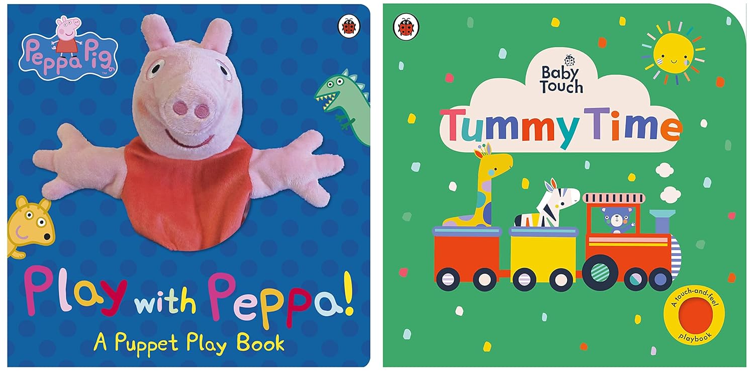 Peppa Pig: Play with Peppa Hand Puppet Book & Baby Touch: Tummy Time ...
