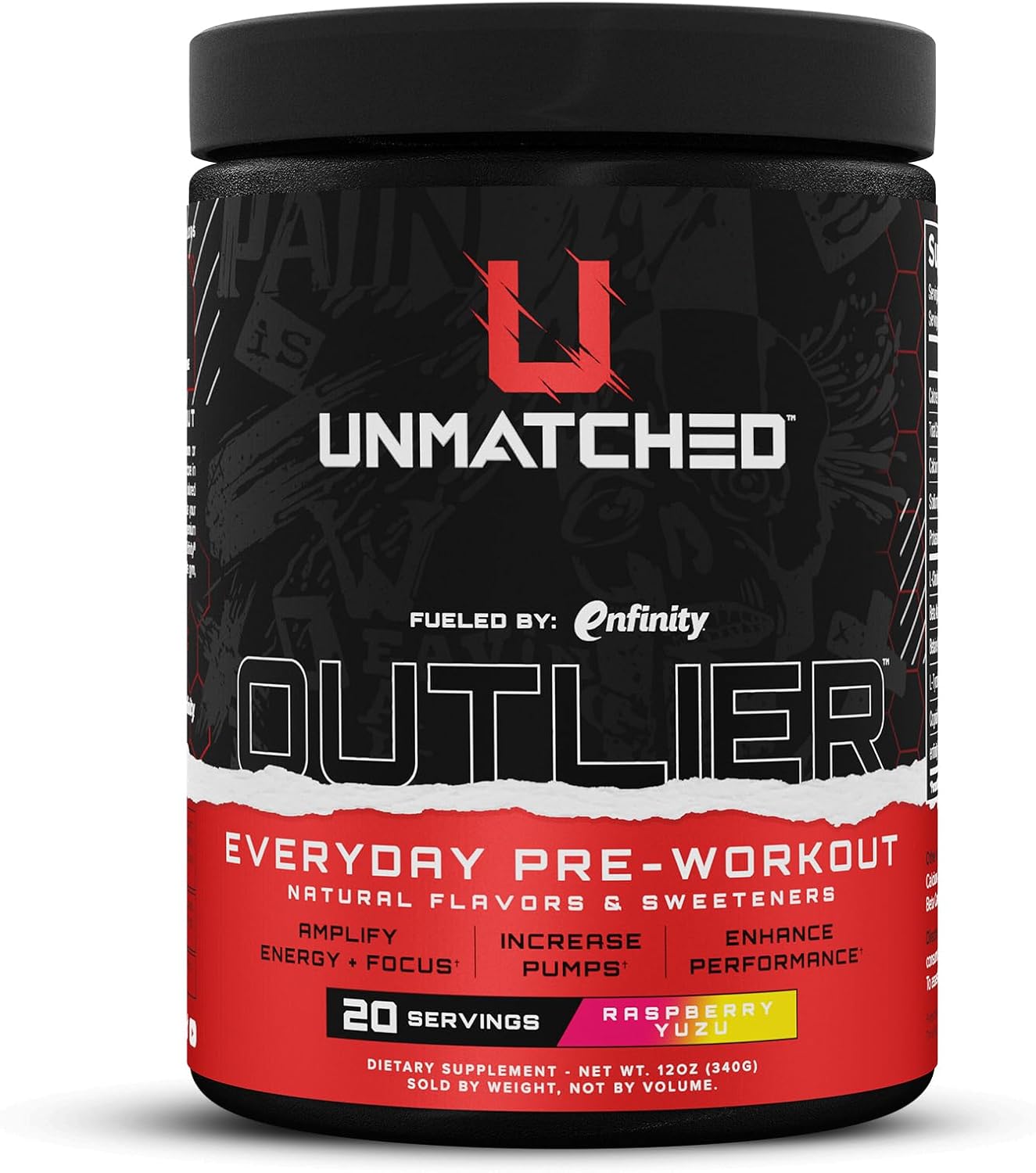 Amazon.com: Unmatched Outlier Everyday Pre Workout Powder for Men ...