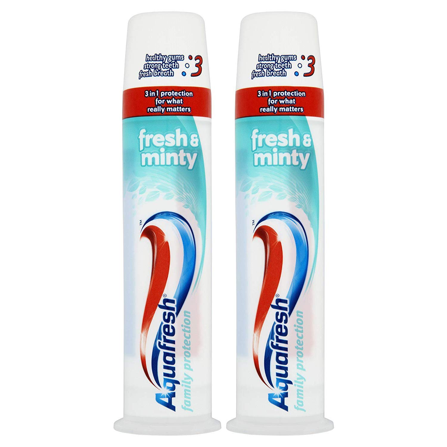 Amazon.com : Aquafresh Fresh & Minty Whitening Pump Action 3 in 1 ...