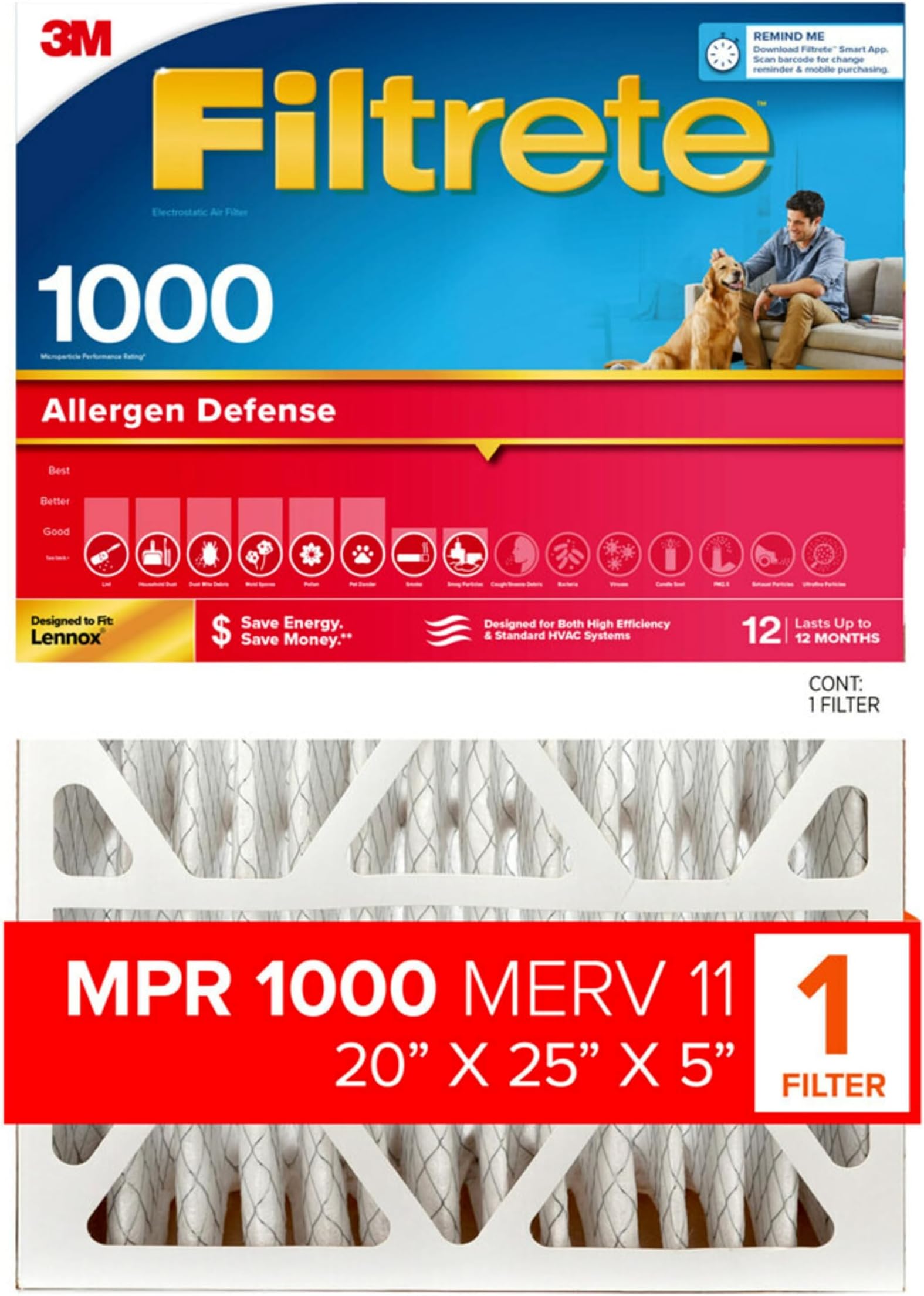 Amazon.com: Clean Comfort AMP-11-2025-45 - 20" x 25" x 4.5" Media Air ...
