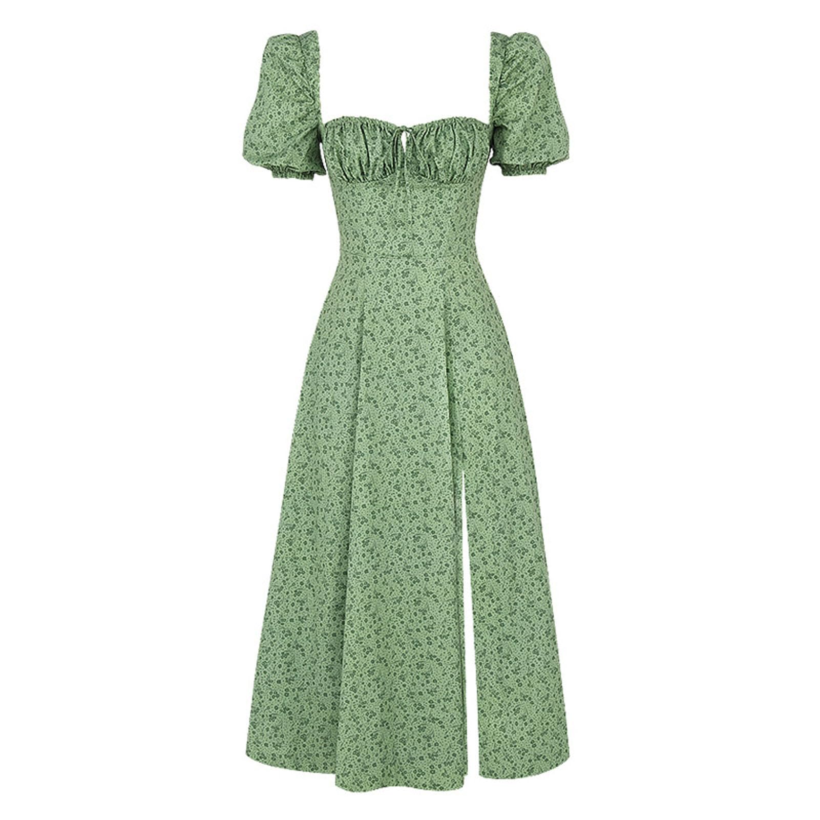 Milk Maid Dress for Women, Milkmaid Dress Women, Summer Puff Sleeve ...