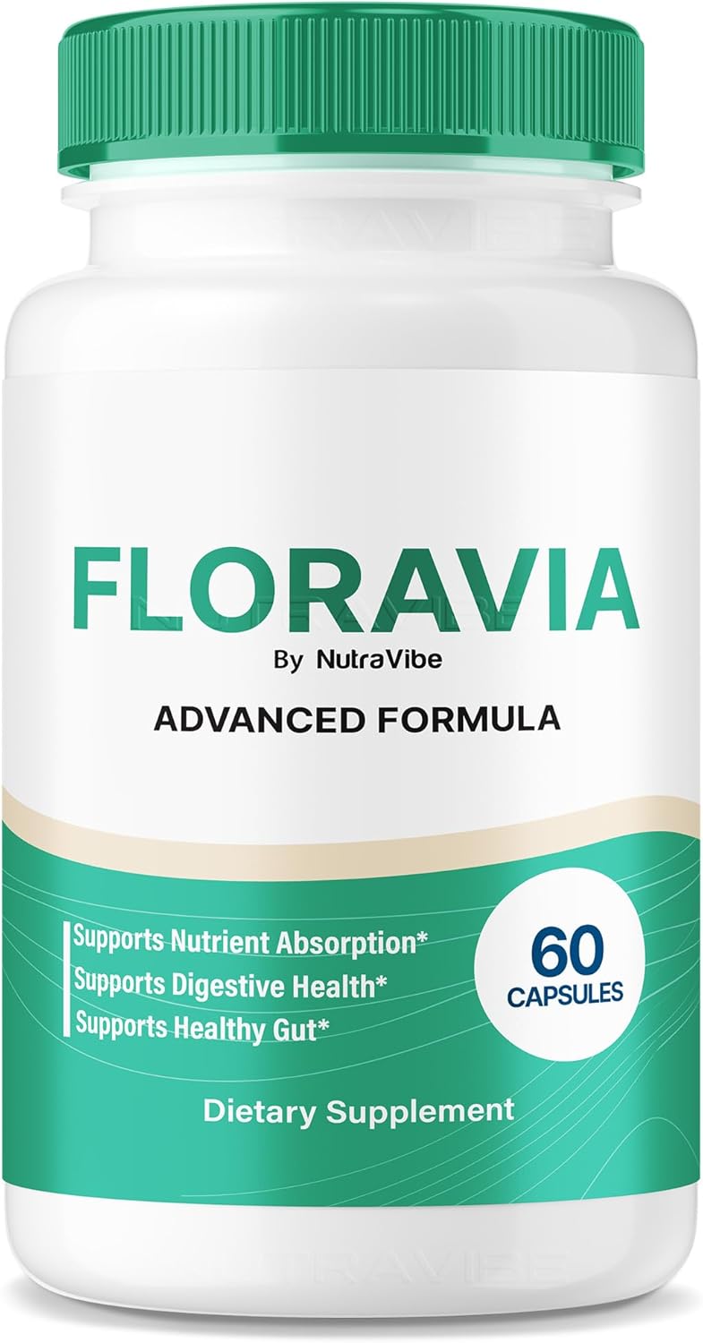 Amazon.com: NutraVibe Floravia Capsules – Premium Gut Health ...