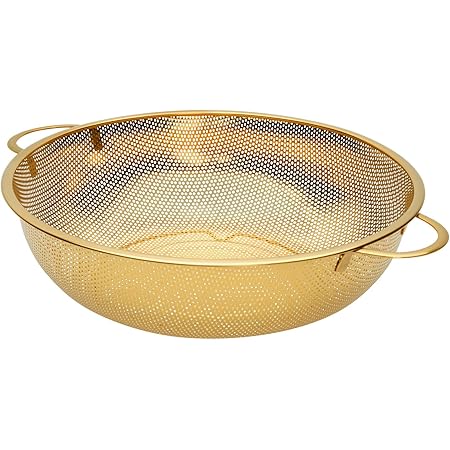 Amazon.com: Norme 5 Quart Stainless Steel Gold Colander and 3 Pcs Gold ...