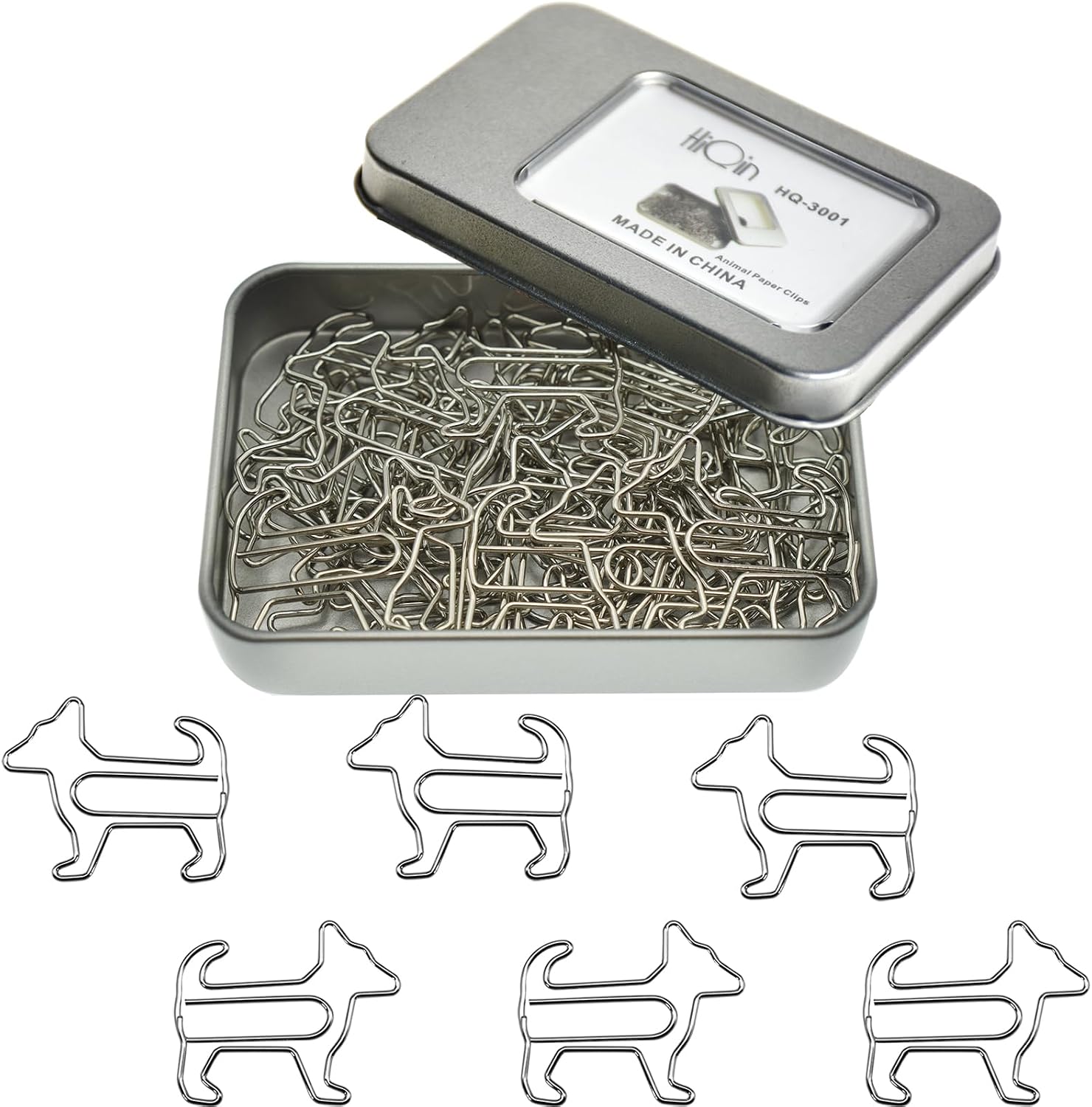 Amazon.com : HiQin Cute Dog Shaped Paper Clips, Stocking Stuffer ...