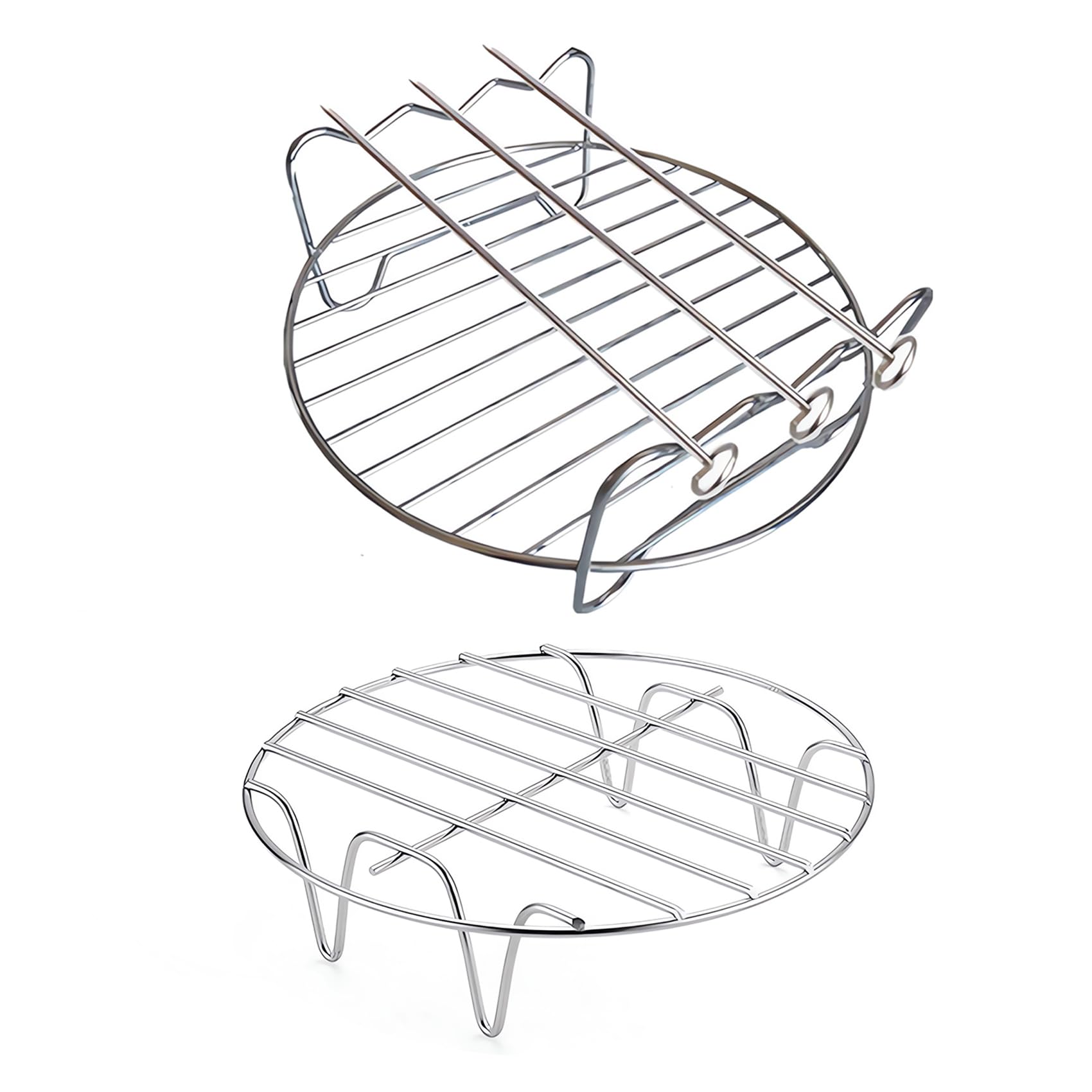 Amazon.com: Air Fryer Accessories, 2Pcs Multipurpose Cooking Steaming ...