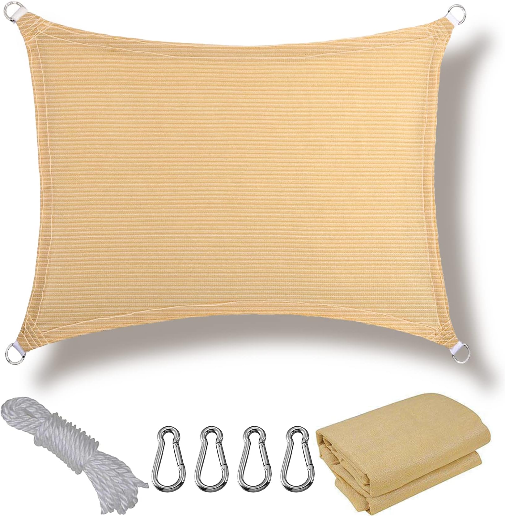 Amazon.com : Sgran Rectangle Sun Shade Sail, UV Block Canopy Awning ...