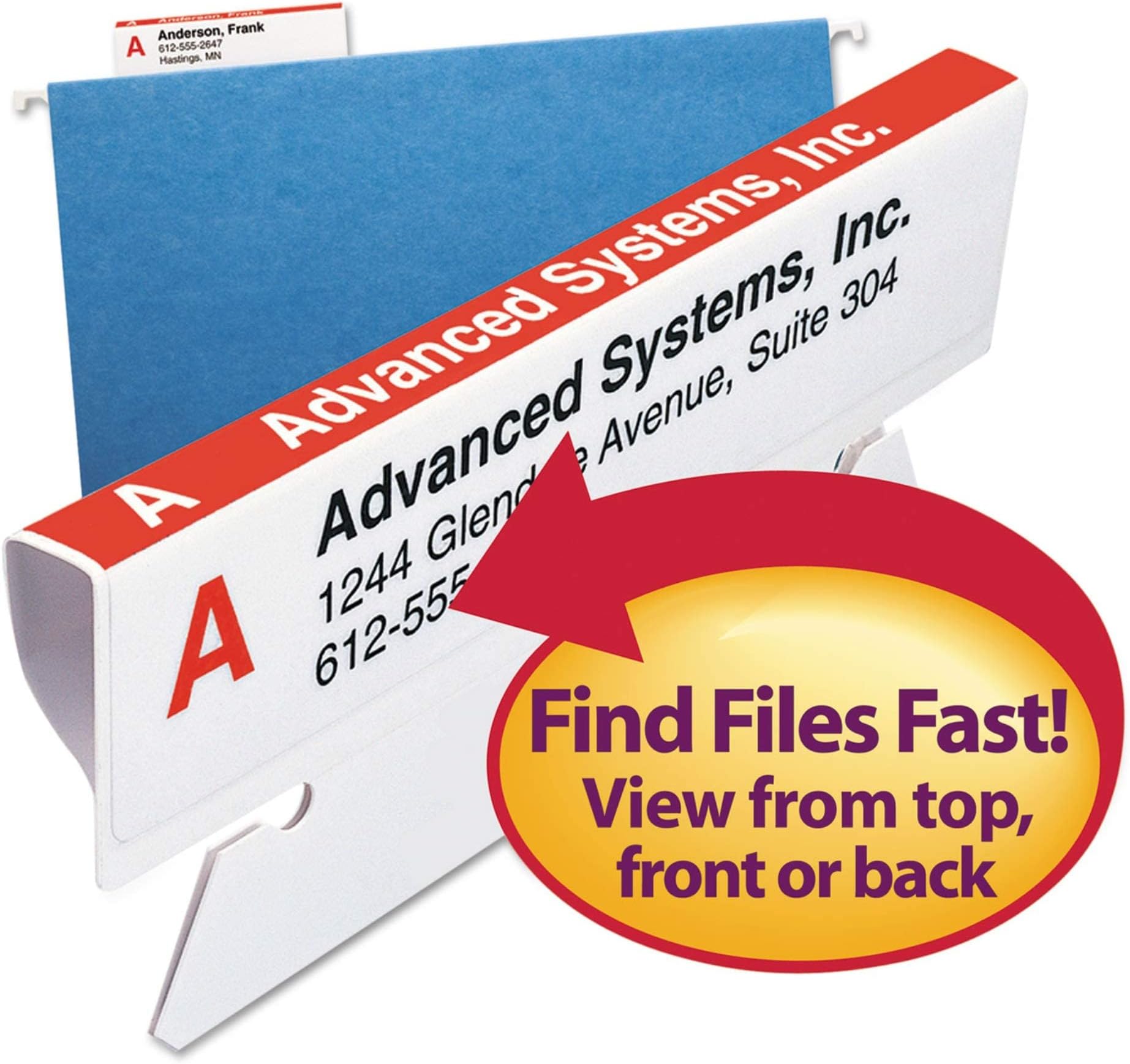 Amazon.com : Smead Viewables Premium 3D Hanging Folder Tabs & Labels ...