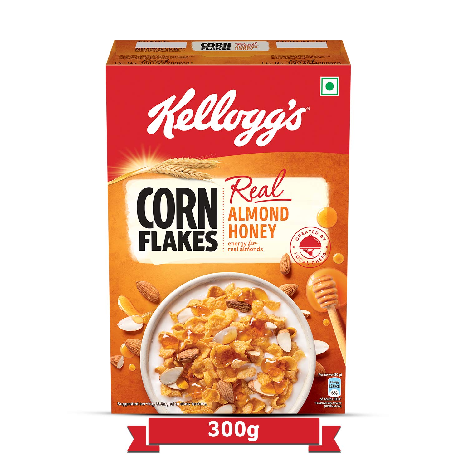 Buy Kellogg's Corn Flakes Real Almond Honey , Breakfast Cereals , High ...