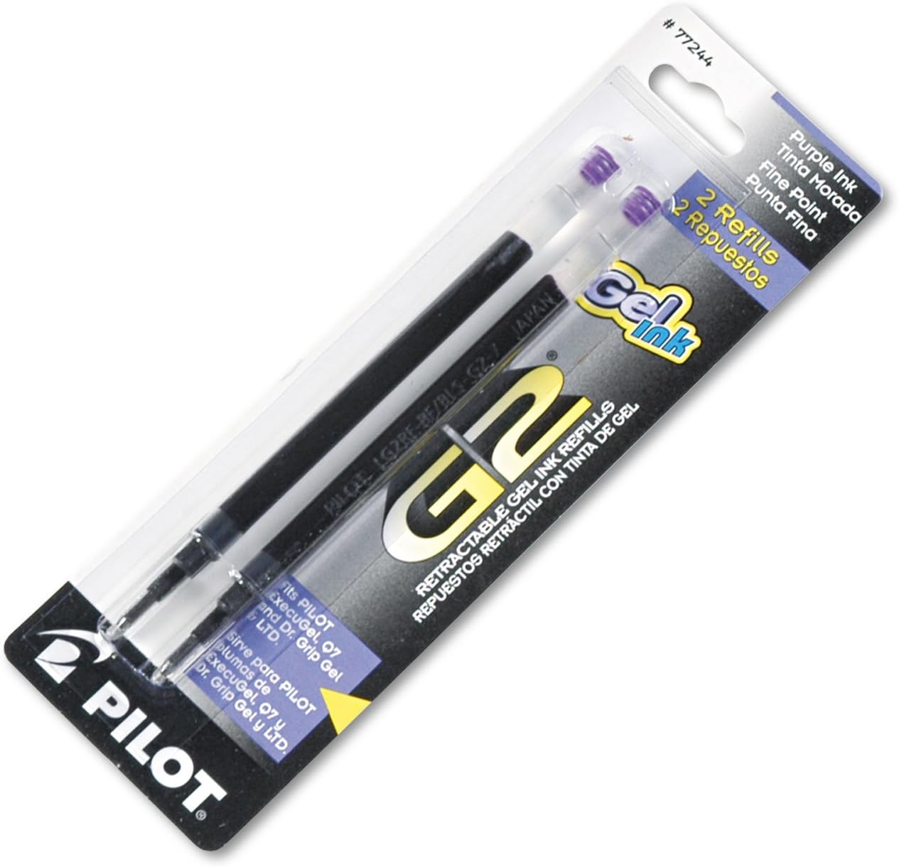 Amazon.com : Pilot, G2 Gel Ink Refills, Fine Point 0.7 mm, Purple, Pack ...