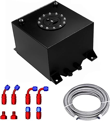 Amazon.com: 5 Gallon Fuel Cell 20L Universal Gas Tank Aluminum Polished ...