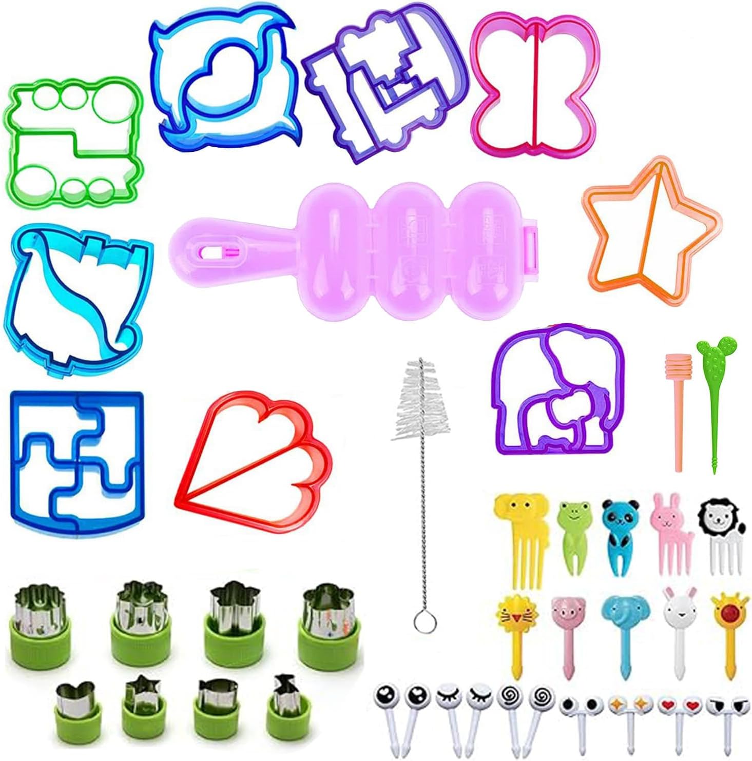 45Pcs Sandwich Cutters Set for Kids, Bento Box Accessories, Bento Box ...