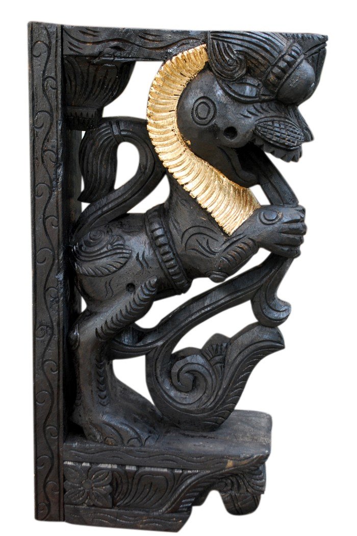 Yali Lion – Headed (SIMHA- VYALA) (Wall Hanging) : Amazon.in: Home ...