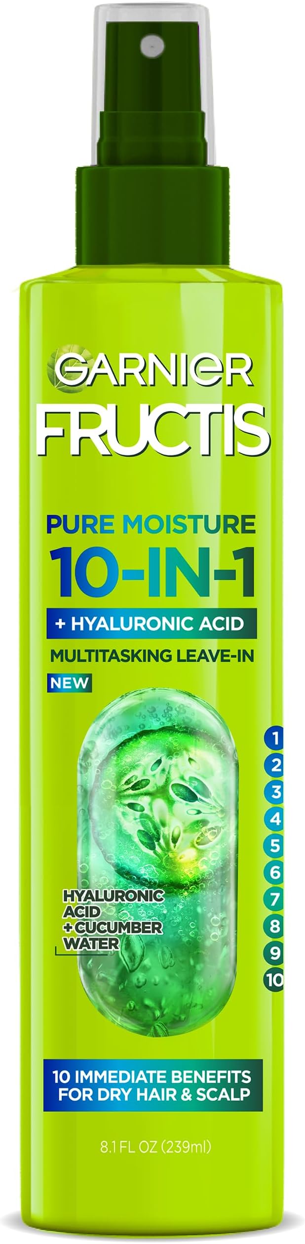 Amazon.com: Garnier Fructis Pure Moisture 10-in-1 Spray for Dry Hair ...