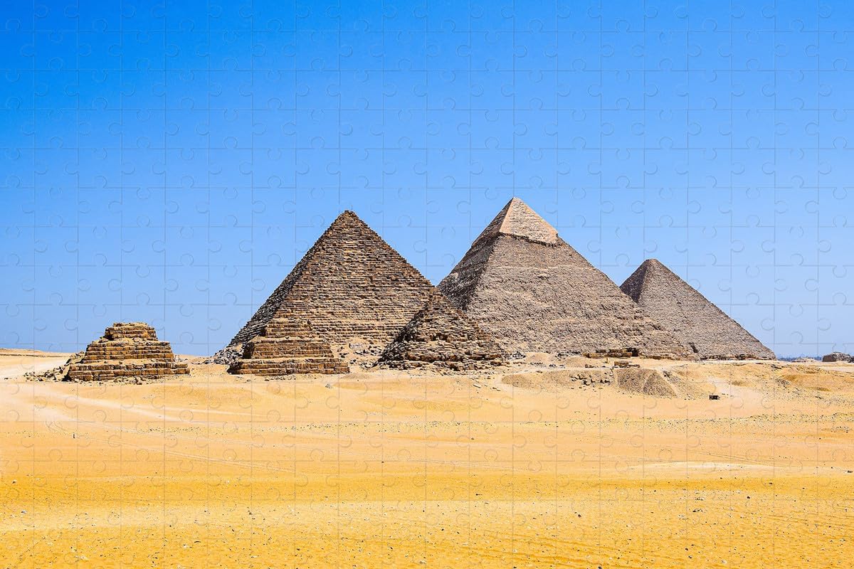 Amazon.com: Egyptian Pyramids Jigsaw Puzzle 500 Piece - Every Piece is ...