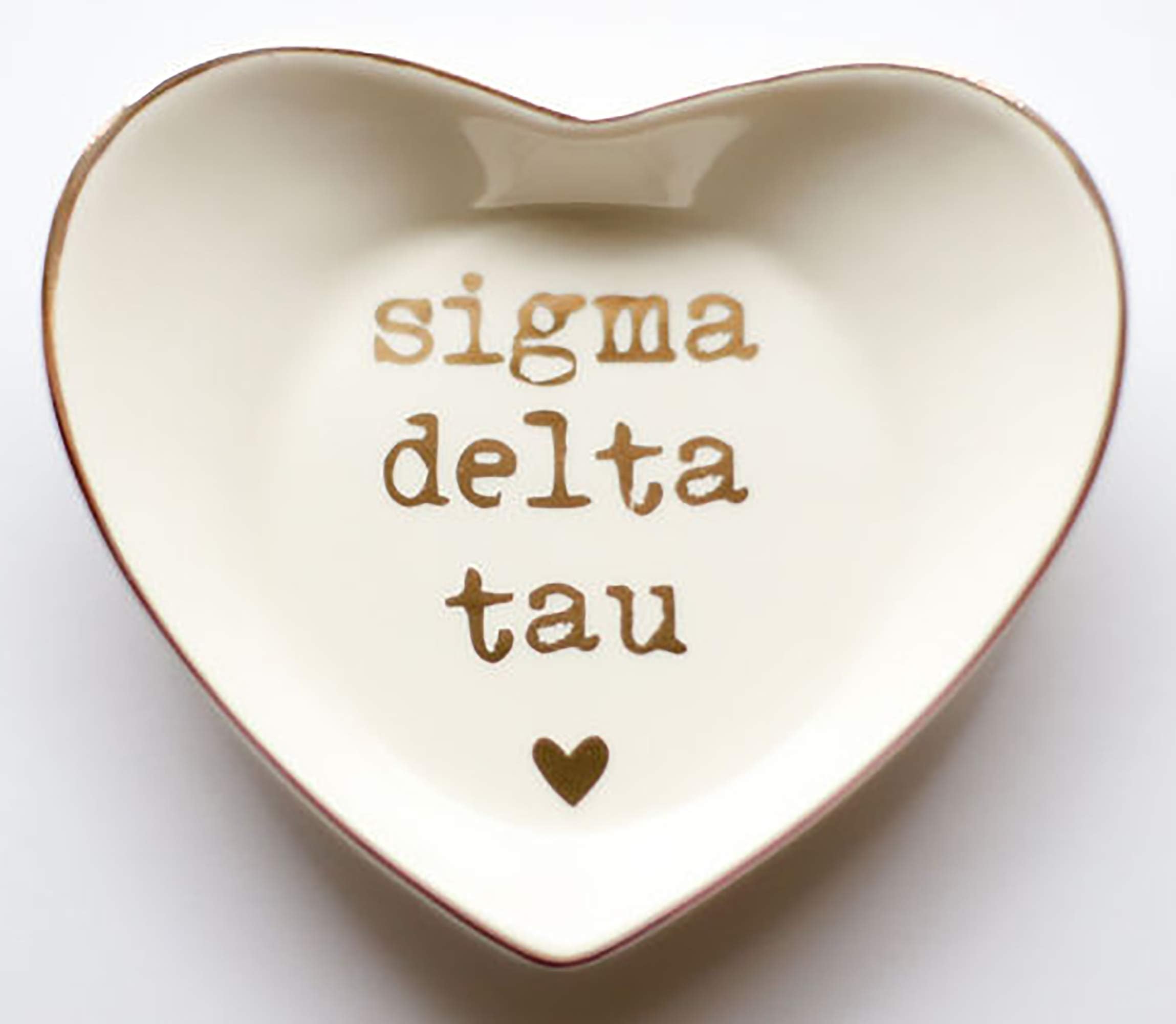 Amazon.com: Sorority Shop Zeta Tau Alpha Jewelry Dish - Heart-Shaped ...