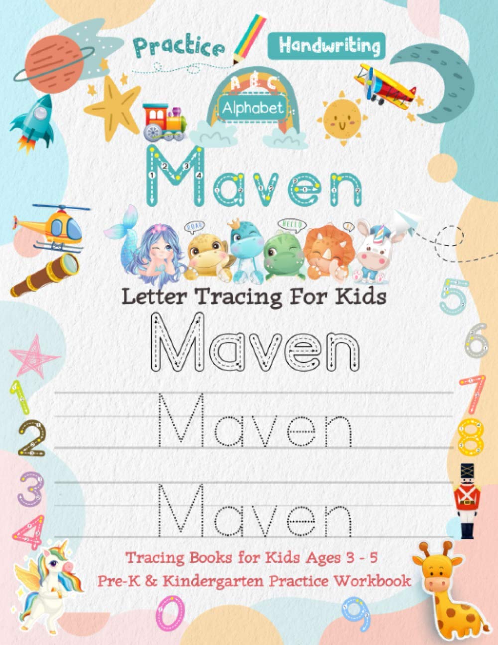 Buy Maven Letter Tracing for Kids: Personalized Name Primary Tracing ...