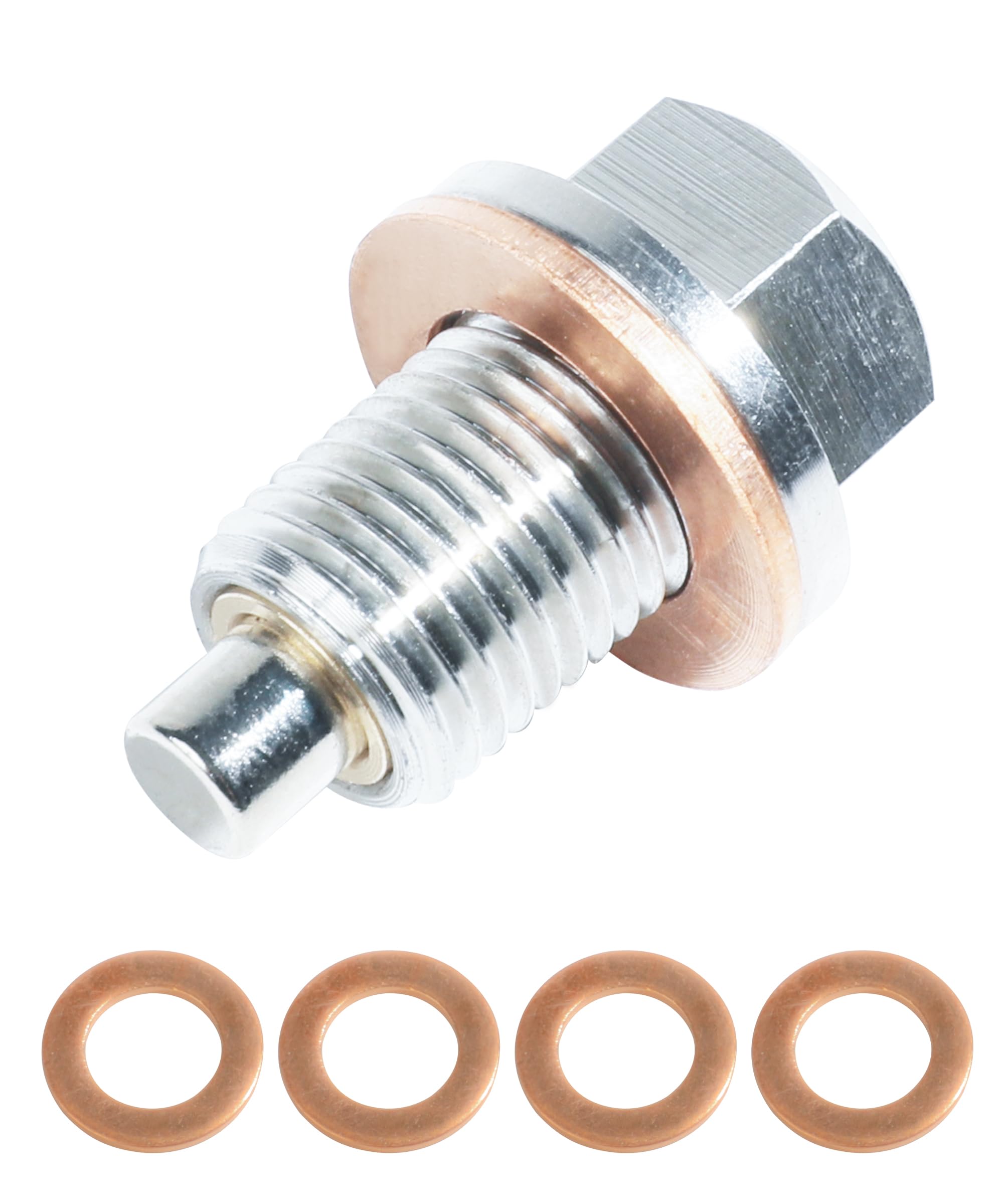 Snapklik.com : Zlirfy Stainless Steel Sump Drain Nut Bolt,Magnetic Oil ...