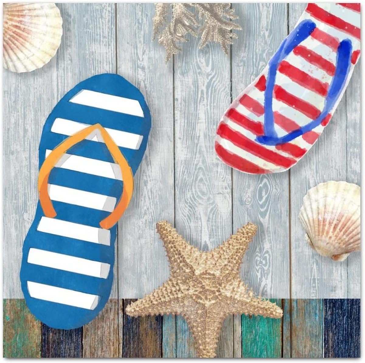 Amazon.com: RightMea Beach Scene Ocean Theme Wall Decor Art Decals ...