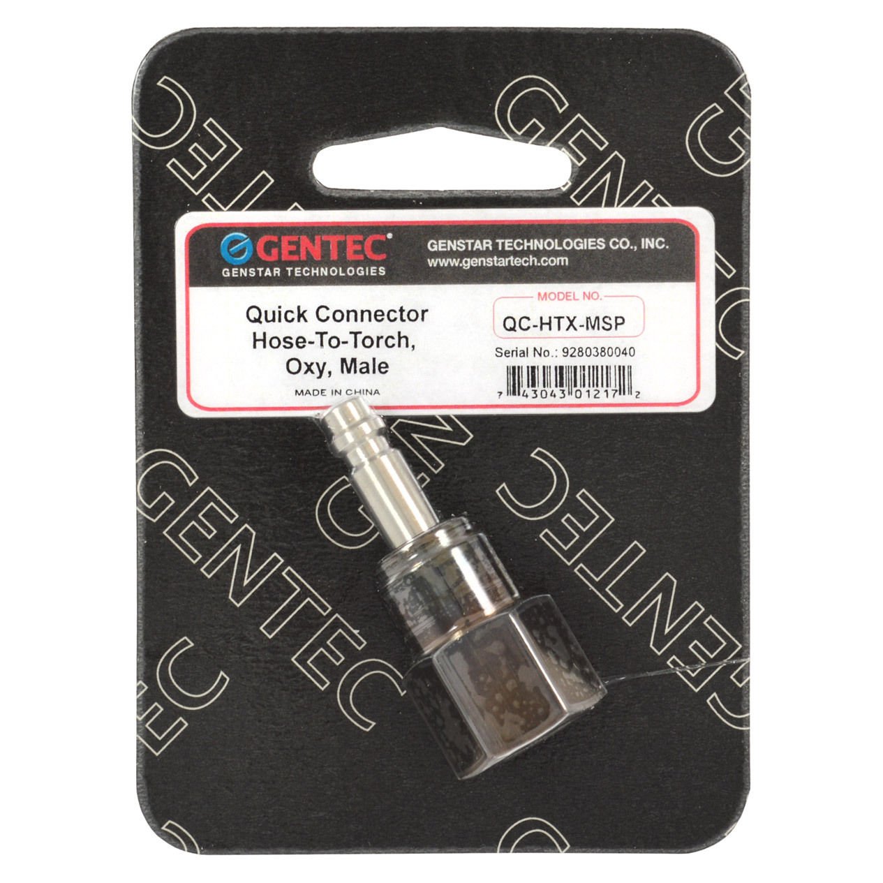 GENTEC, QC-HTX-MSP, QUICK CONNECTOR MALE HALF OF QC-HTX: Pipe Fittings ...