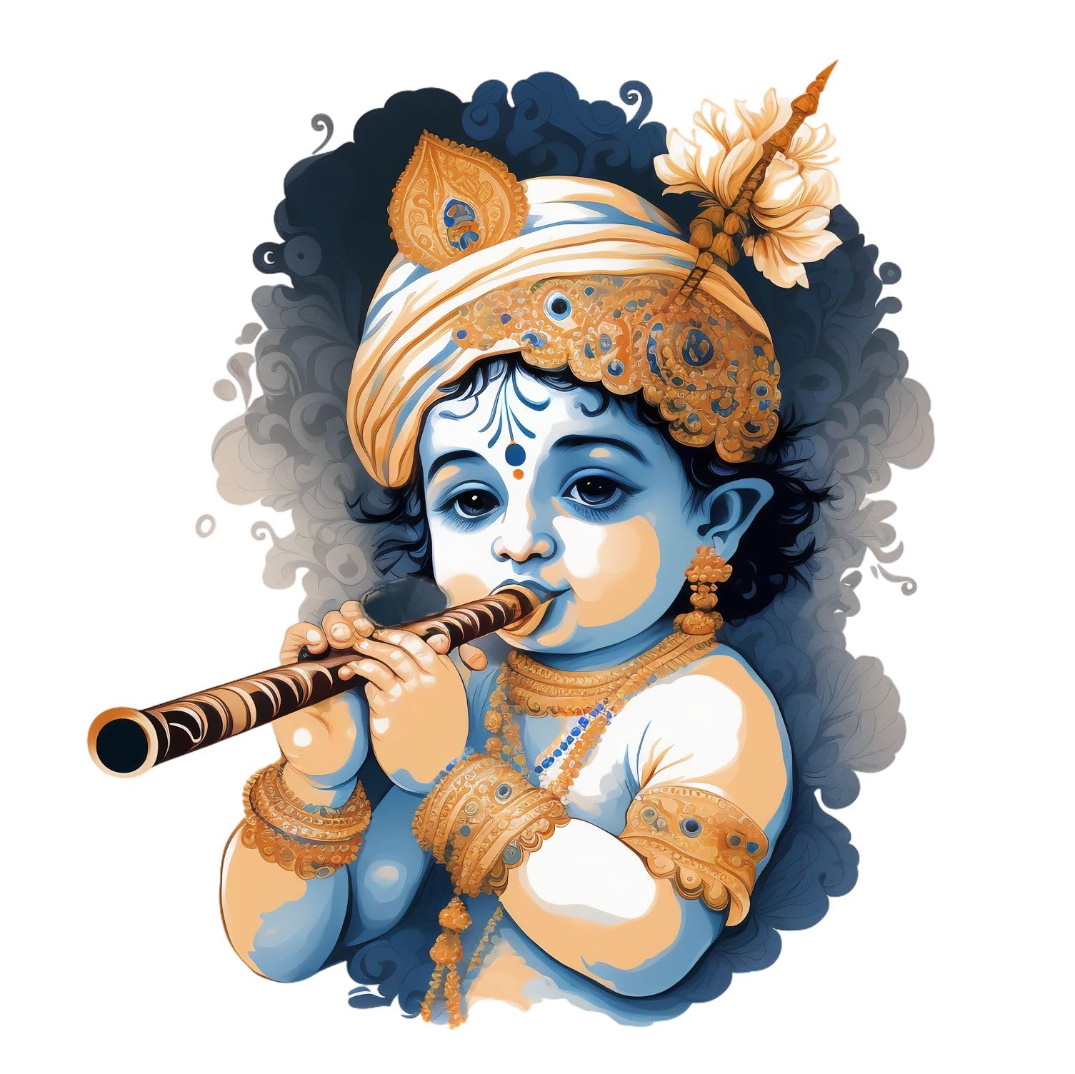 Ruhi Decor Lord Krishna Bal Roop Wall Sticker PVC Stickers Waterproof ...