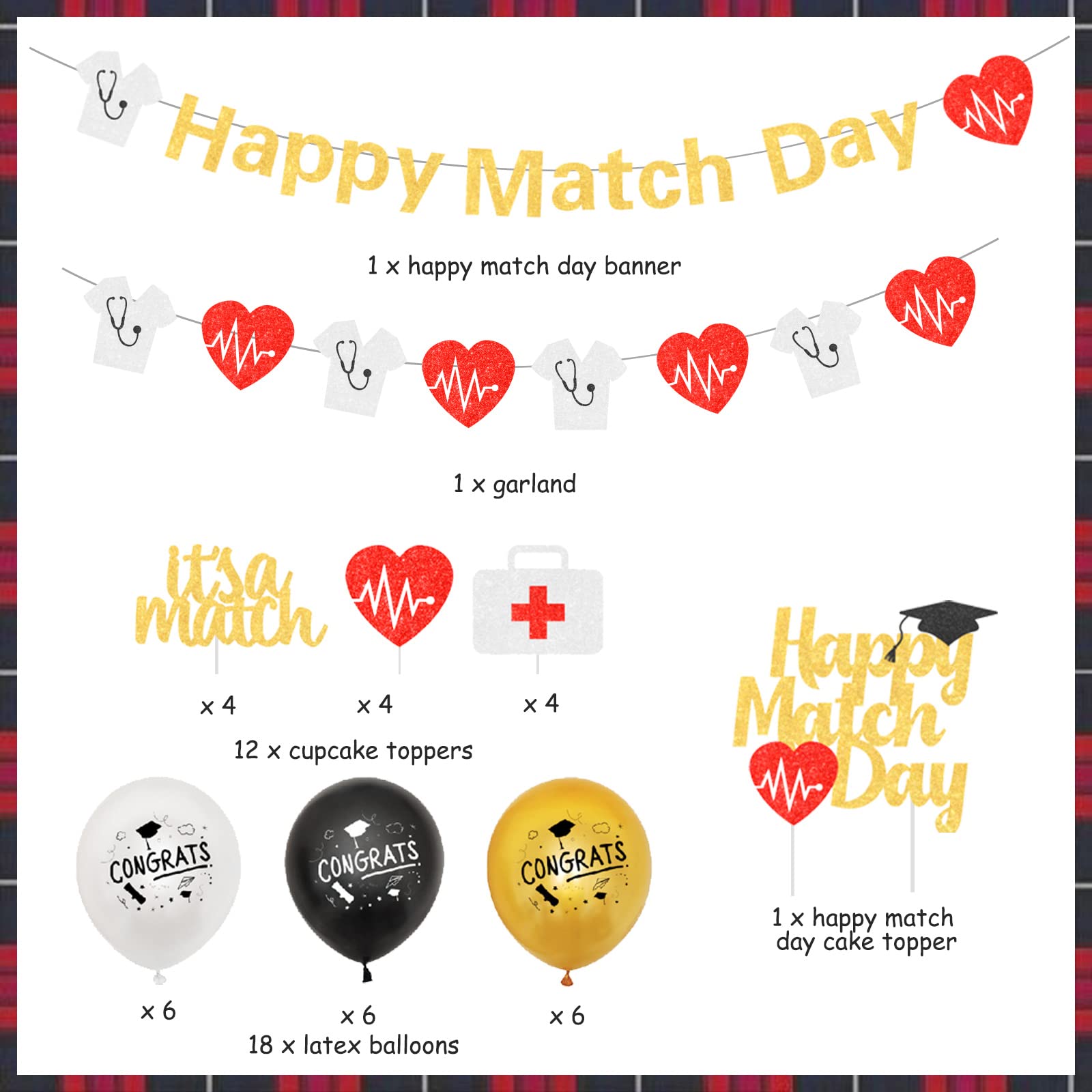 Snapklik.com : Match Day Residency Decorations Happy Match Day Banner ...