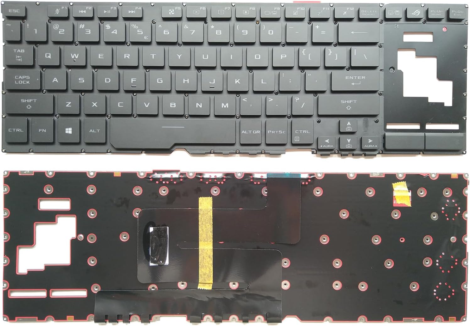Amazon.com: US RGB Colorful Backlit Laptop Replacement Keyboard for ...