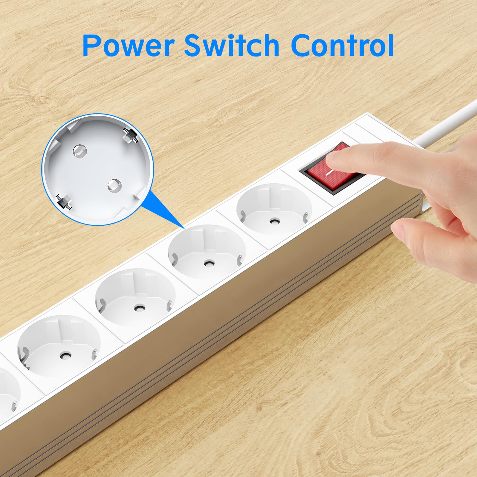 Floor To Ceiling Power Strip Power Plate MOVE Stability Bar & Power