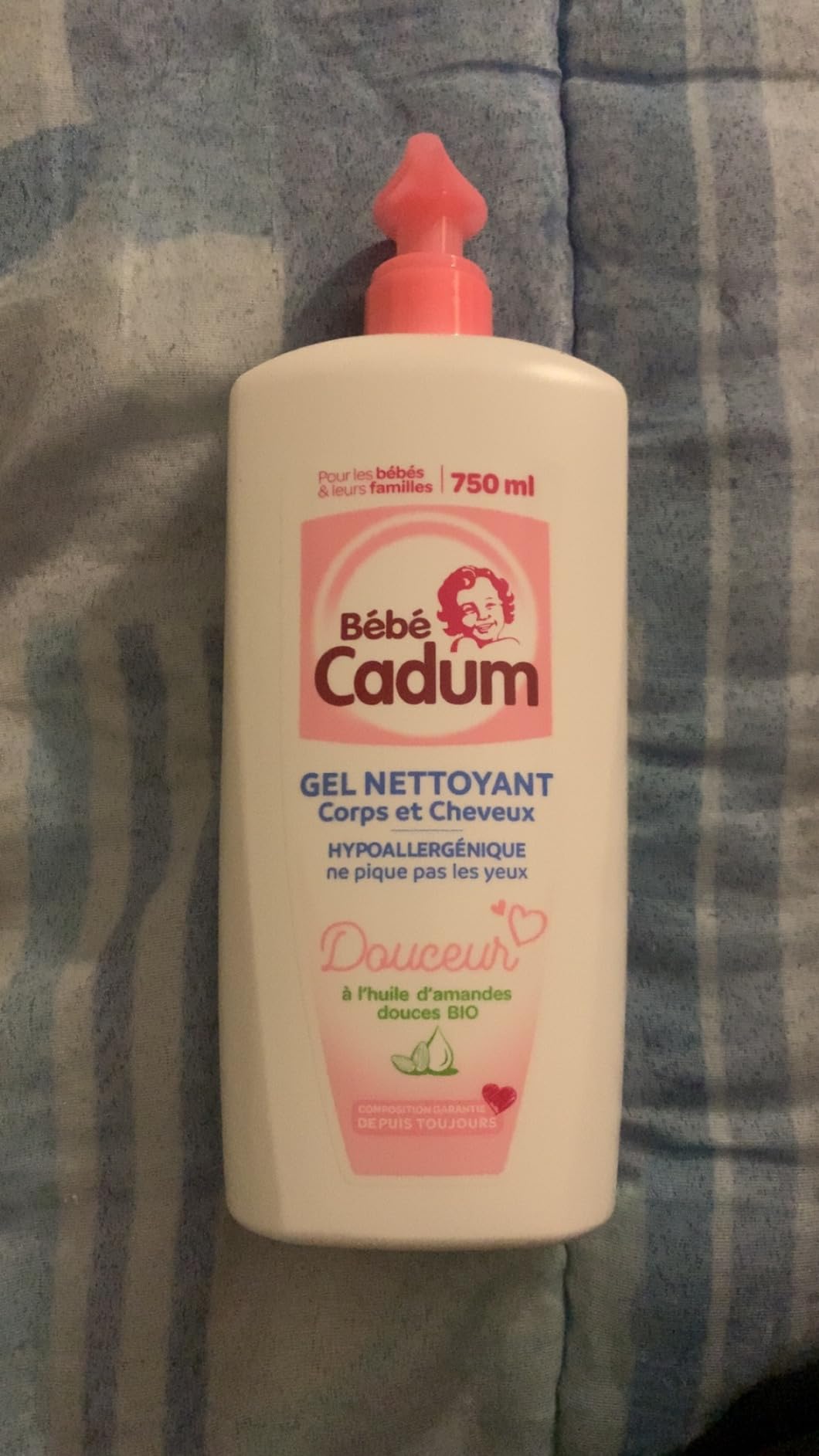 Cadum Bébé Cadum Gel Nettoyant Corps et Cheveux à l'Huile d'Amandes ...